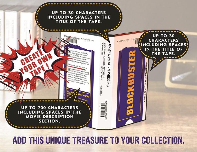 Nostalgic!!! Classic VHS Blockbuster Tape - Etsy