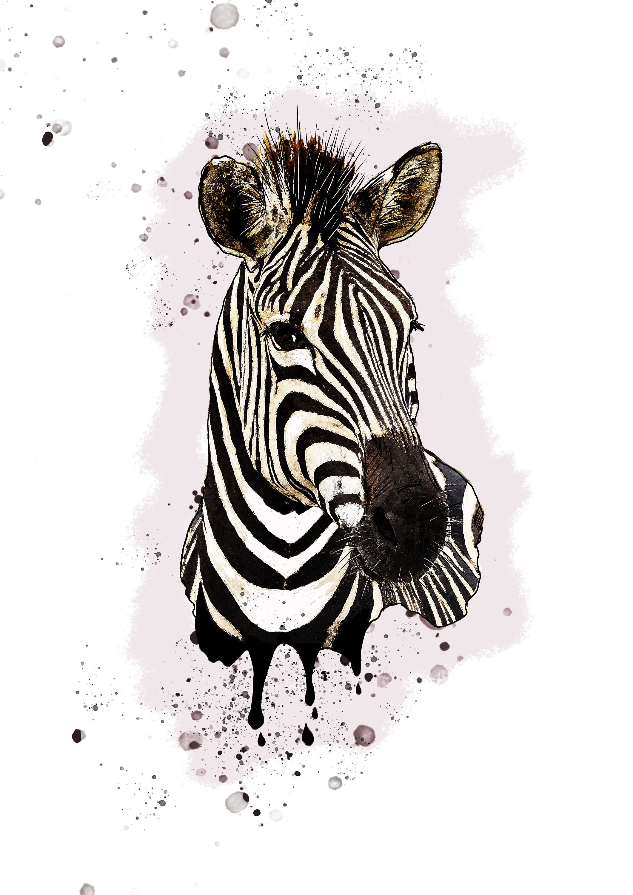 Abstract Zebra Jungle Animal Print | Zebra Print | Animal Wall Art ...