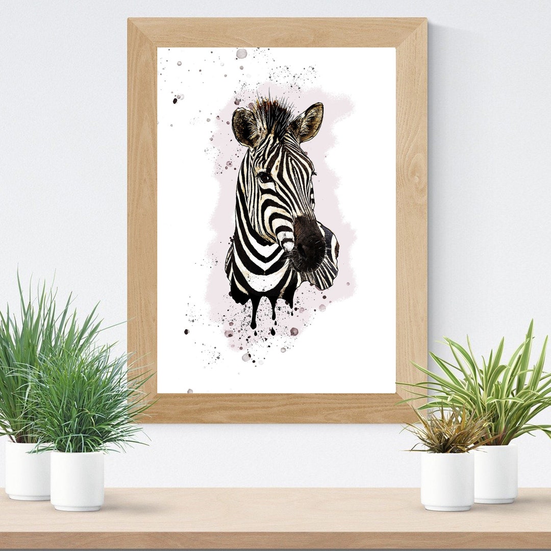 Abstract Zebra Jungle Animal Print | Zebra Print | Animal Wall Art ...