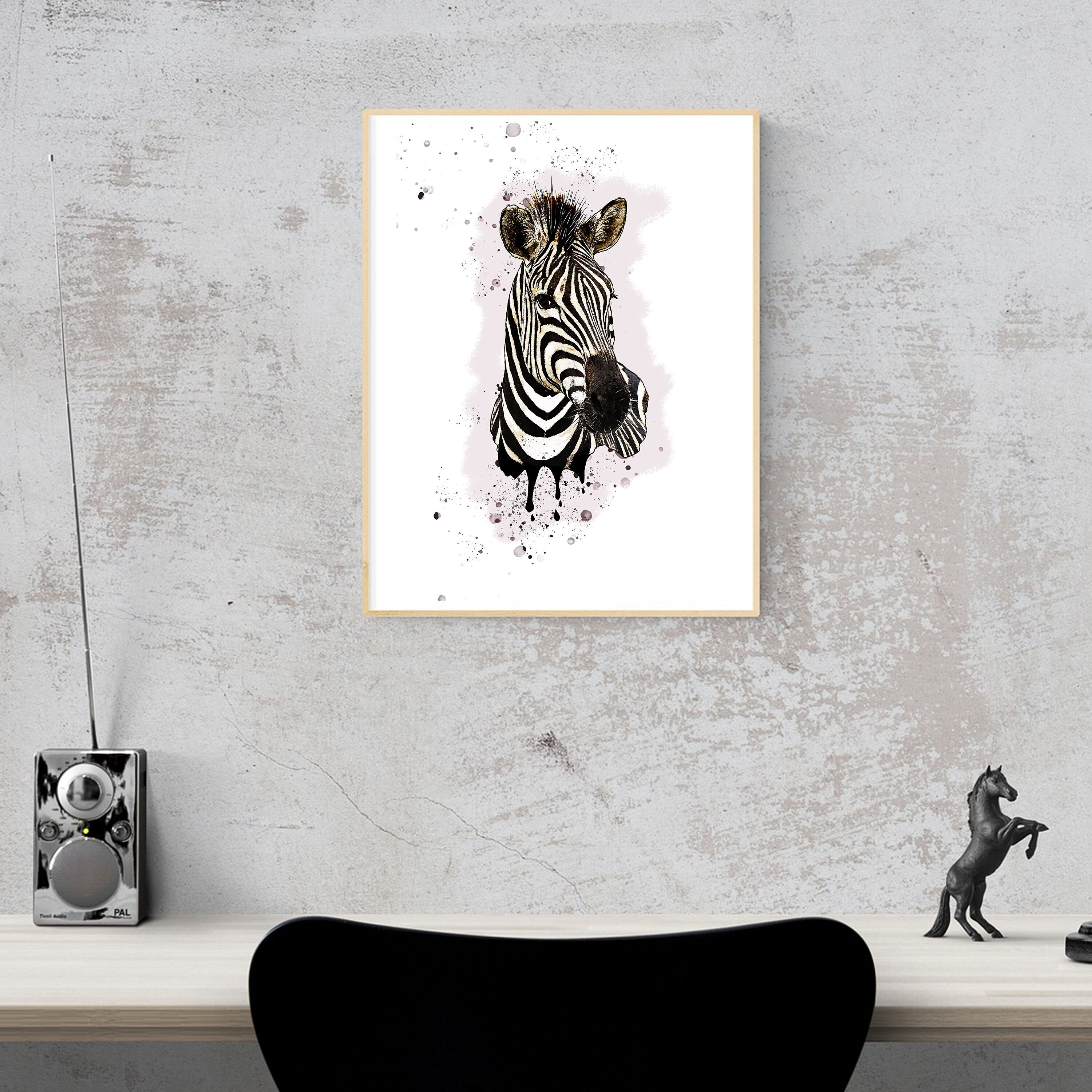 Abstract Zebra Jungle Animal Print Zebra Print Animal Wall Art Abstract ...
