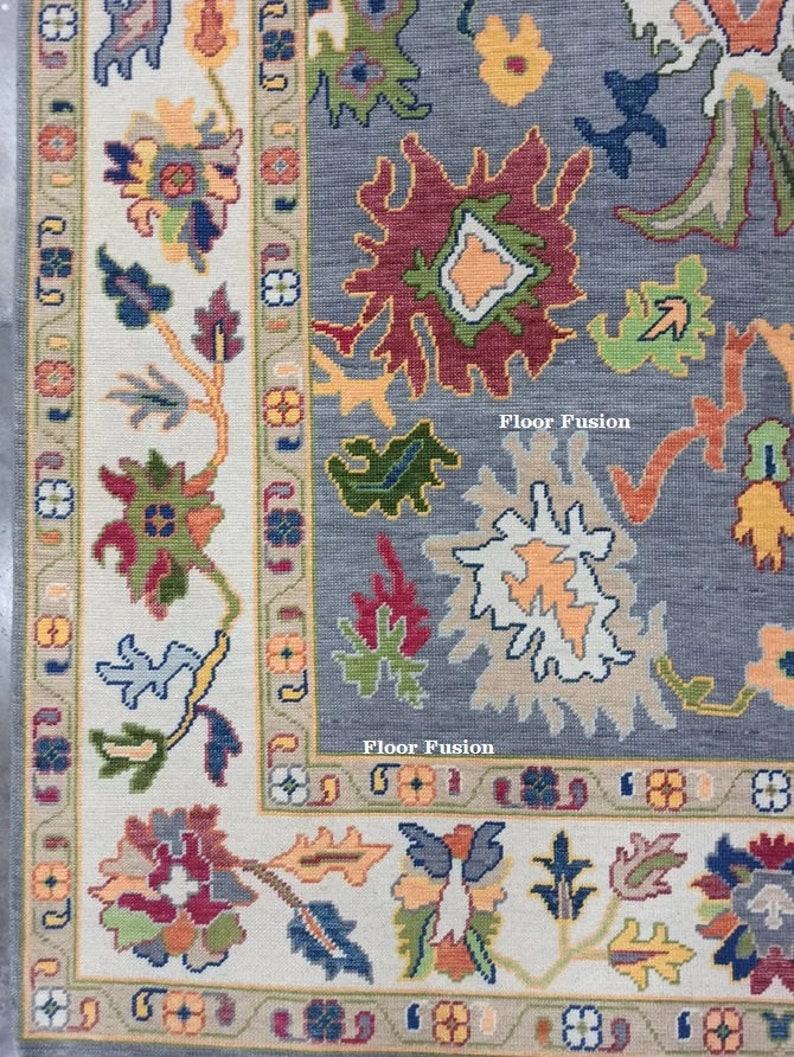 Hand Knotted 8x10, 9x12, 10x14, Wool Oushak Wool Area Rug, Oushak ...
