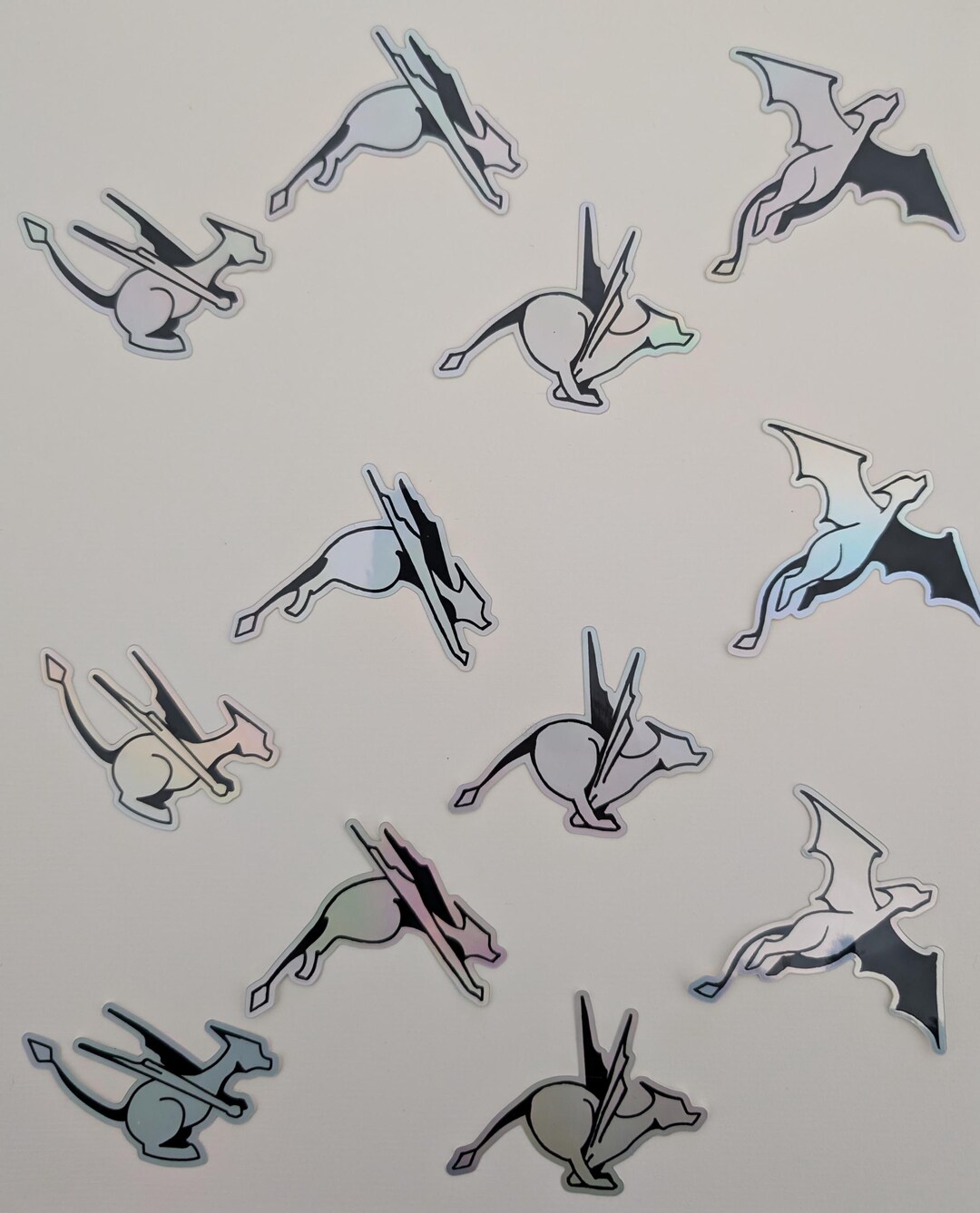 Dragon Takes Flight Set of Four Vinyl Sticker, Laptop Stickers - Etsy