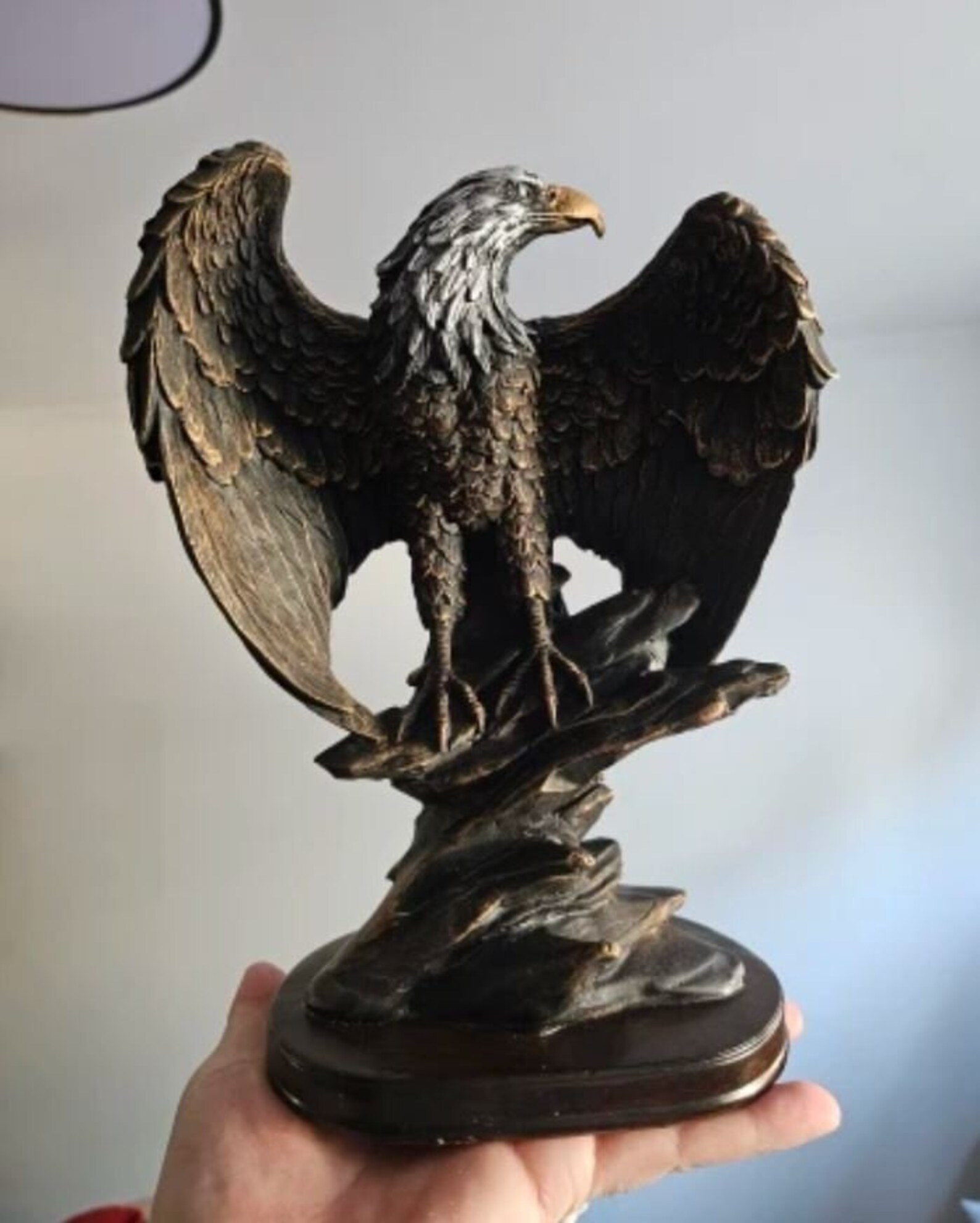 Resin Eagle Statue Animal Figurines Office Garden Decoration Home Room ...