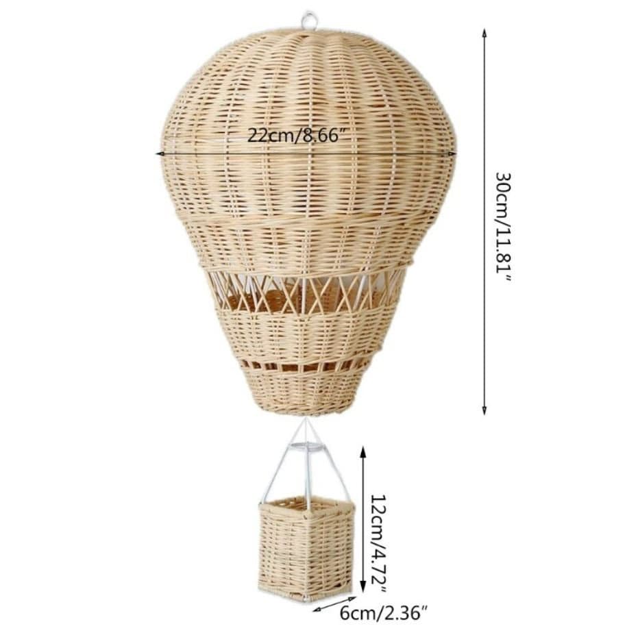 Rattan Air Balloon Kids Decor Hot Baby Room Decoration Aerostatic ...