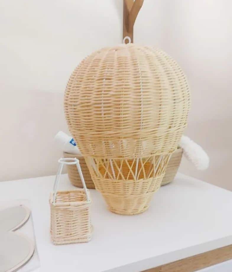 Rattan Air Balloon Kids Decor Hot Baby Room Decoration Aerostatic ...