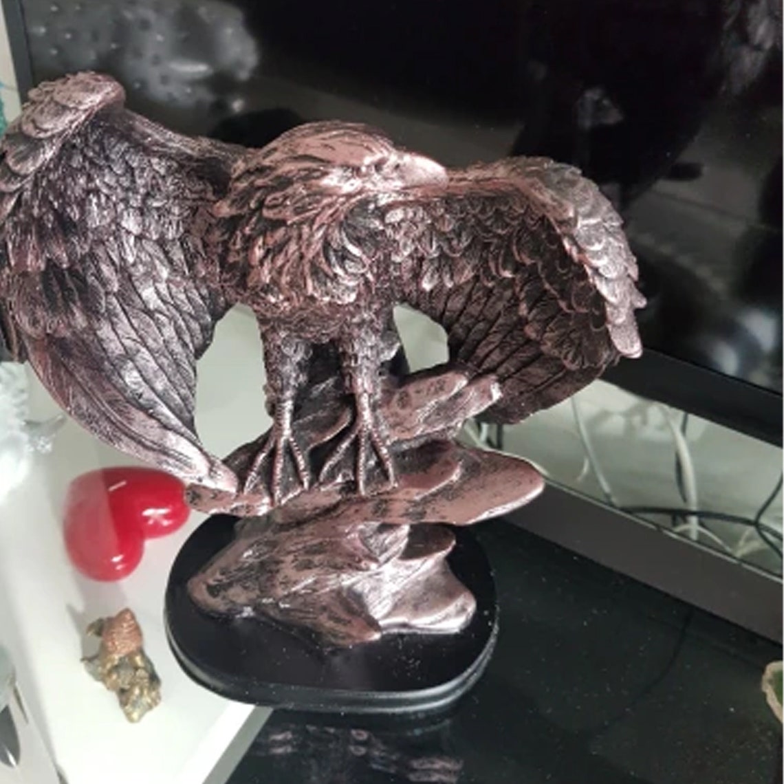 Resin Eagle Statue Animal Figurines Office Garden Decoration Home Room ...