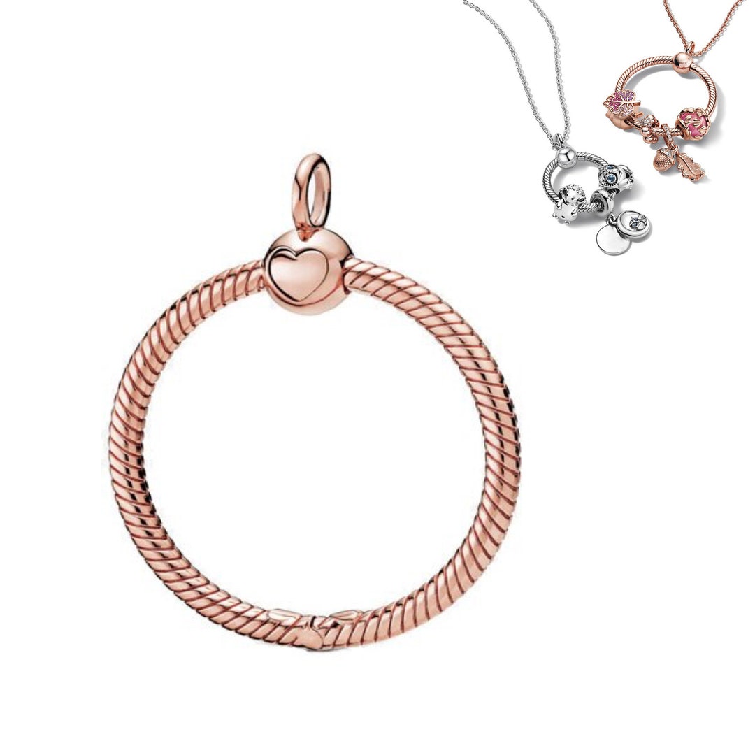 25mm Moments O Pendant Carrier Rose Gold Over Sterling Silver Fits ...