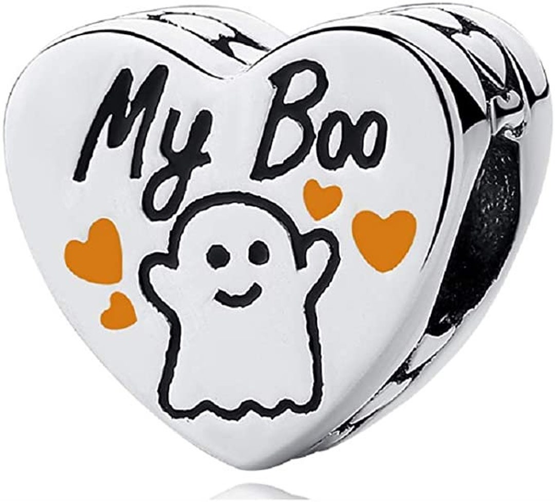 My Boo Cute Ghost Halloween 925 Sterling Silver Bolenvi Charm Pendant ...