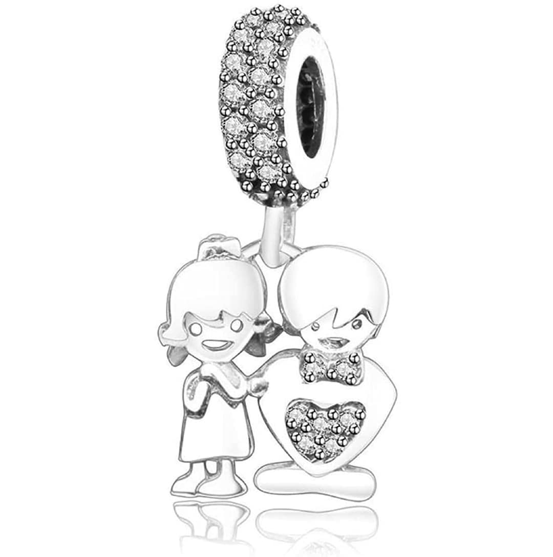 Brother Sister Boy Girl 925 Sterling Silver Authentic Bolenvi Pendant ...