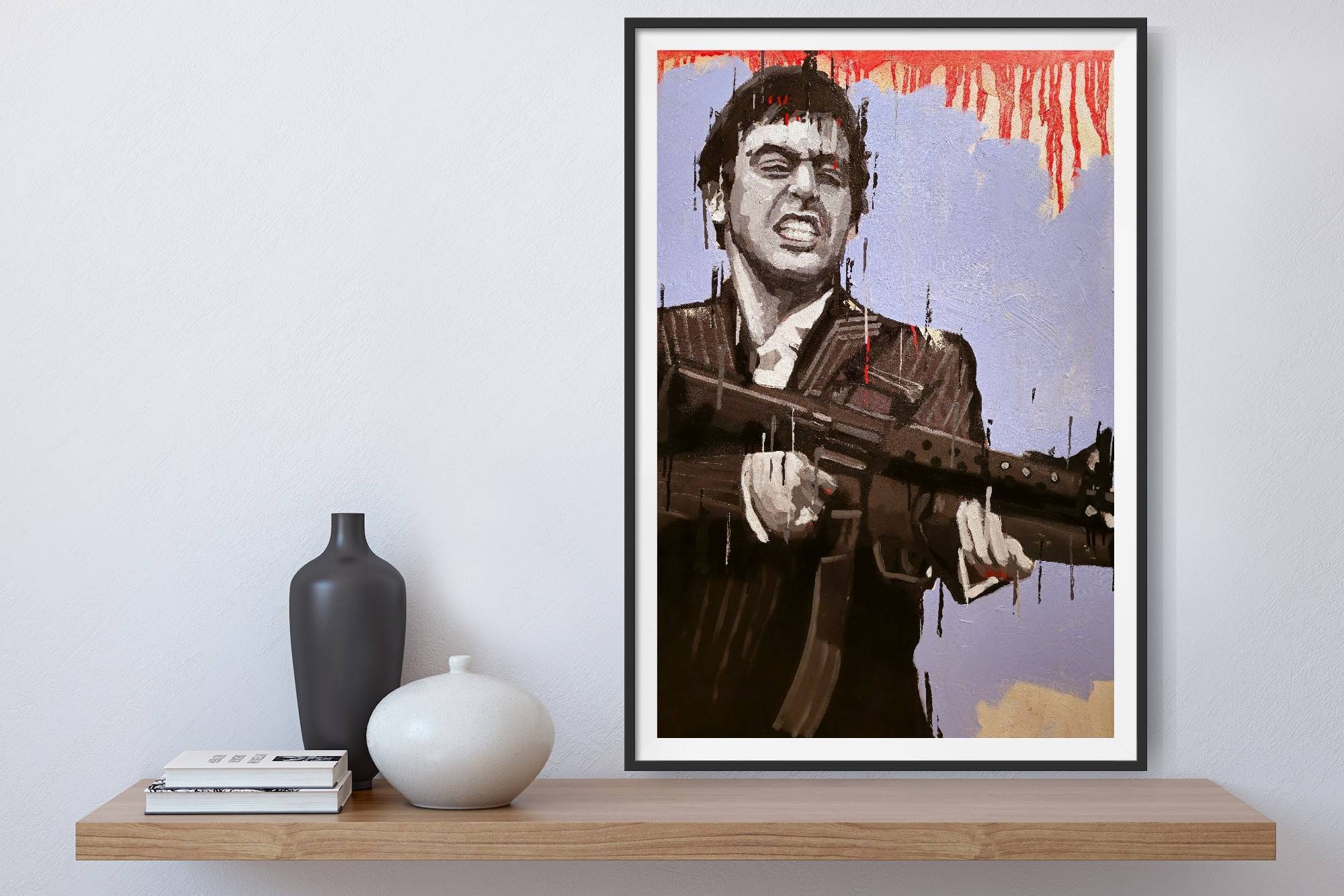 Scarface Poster Print, Scarface With Gun, Say Hello to My Lil Friend ...