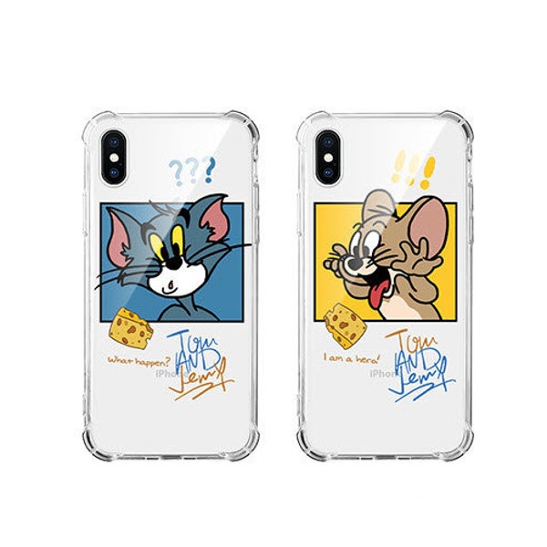 Cartoon Couple Phone Case - Etsy