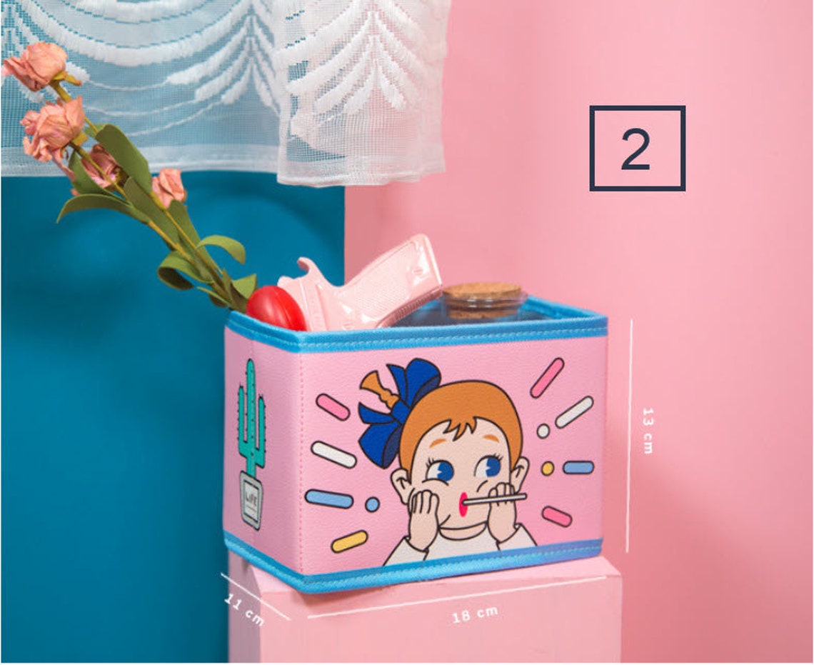 Cute and Kawaii Storage Box Containers Stationery Storage | Etsy