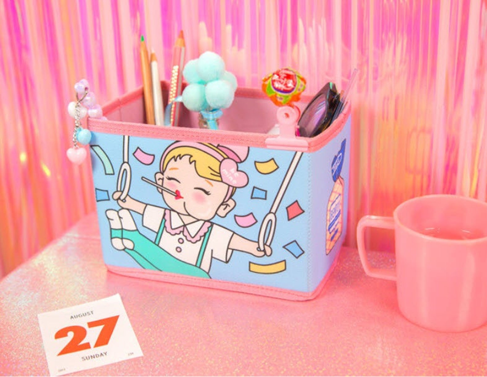 Cute and Kawaii Storage Box Containers Stationery Storage - Etsy