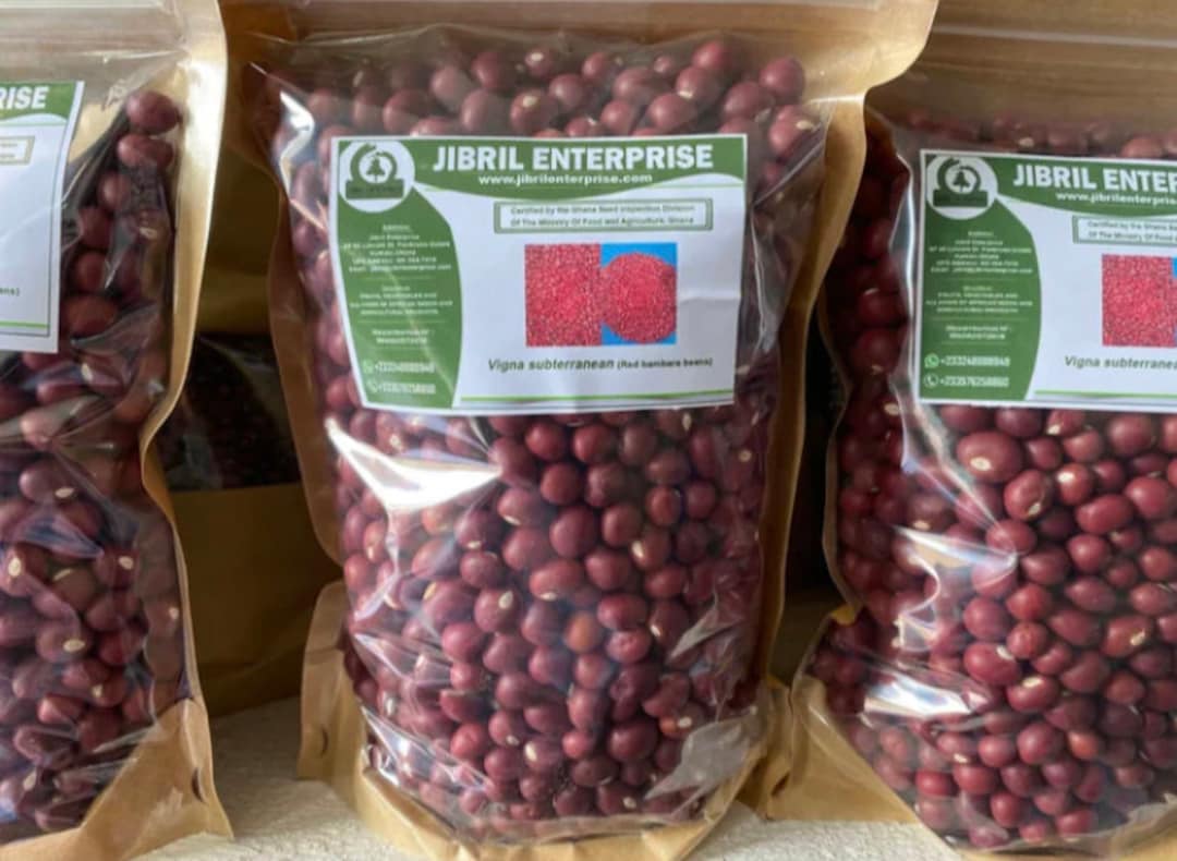 Ghanaian Red Bambara Beans, (vigna Subterranea) 200g for 8 USD ...