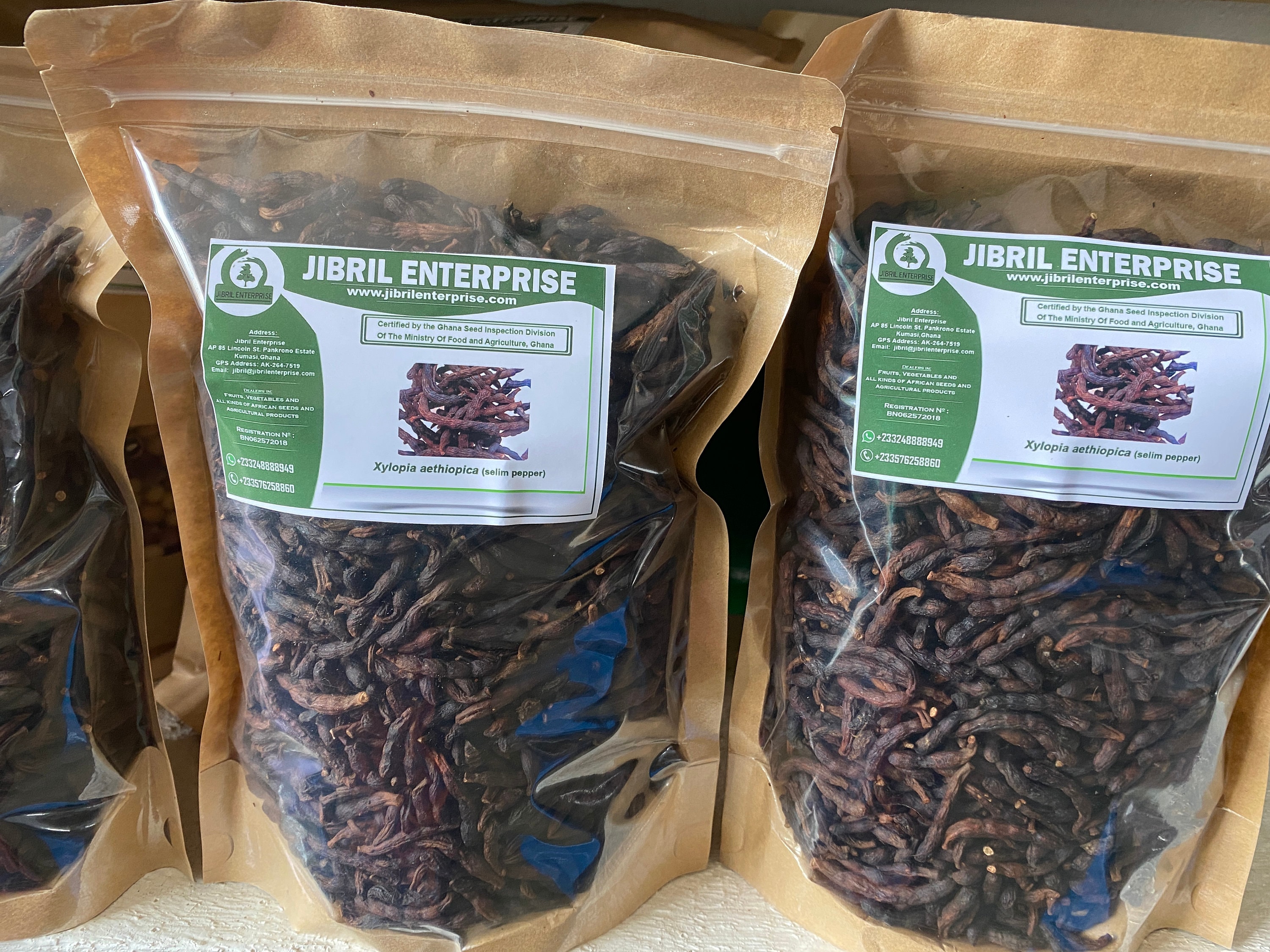 Xylopia Aethiopicaselim Pepper Negro Pepper Packet of 200g - Etsy