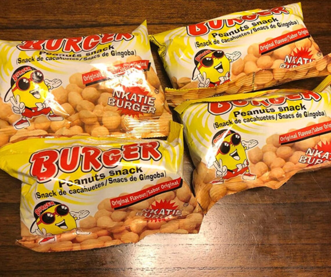 Nkatie Burger Coated Peanut Snacks Net Weight per Pack is - Etsy
