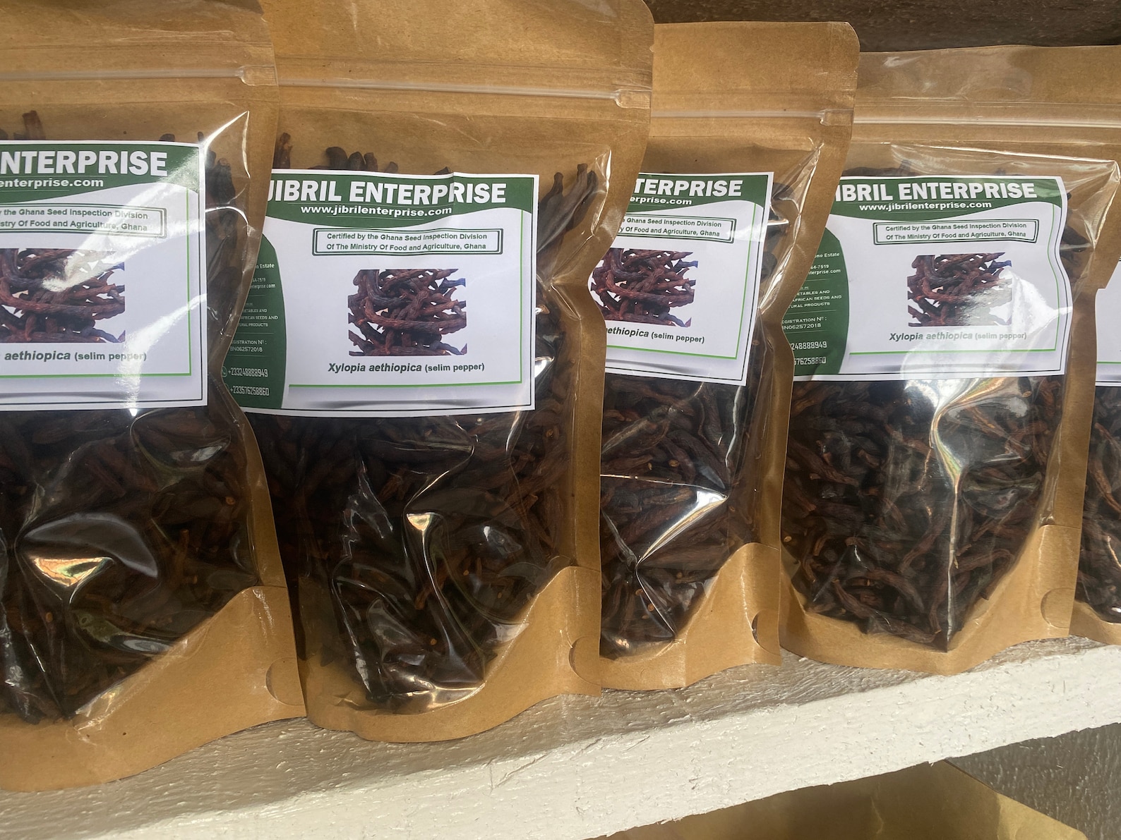 Xylopia Aethiopicaselim Pepper Negro Pepper Packet of 200g - Etsy