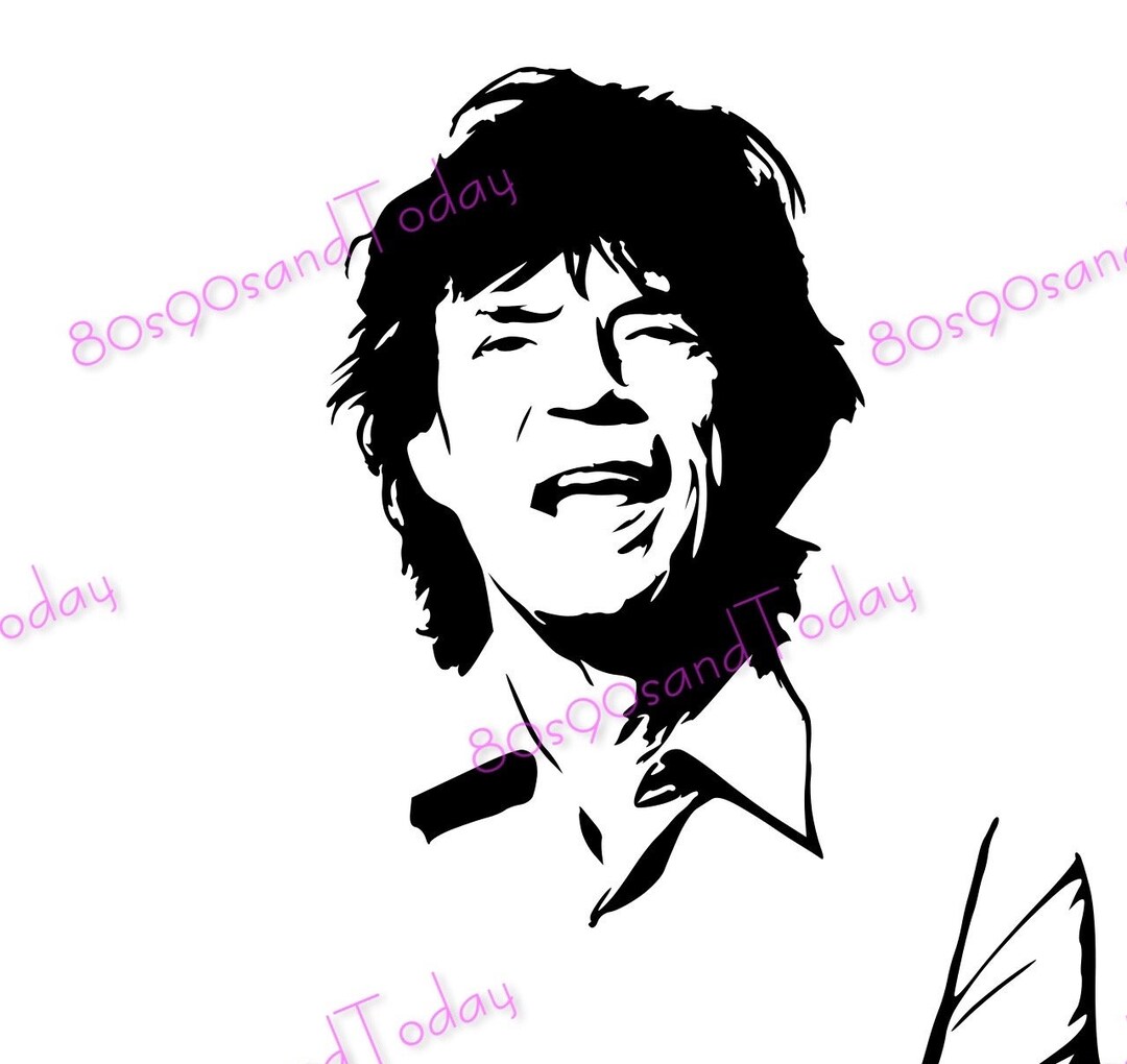 Mick Jagger SVG, Cut File, Rolling Stones Gift, Cricut, Instant ...