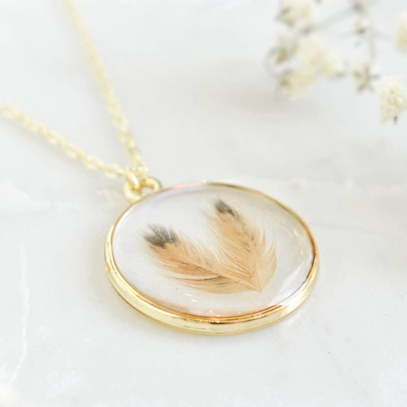 Feather Jewelry in Resin - Etsy