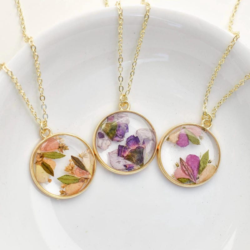 Pendant Funeral Flower - Etsy