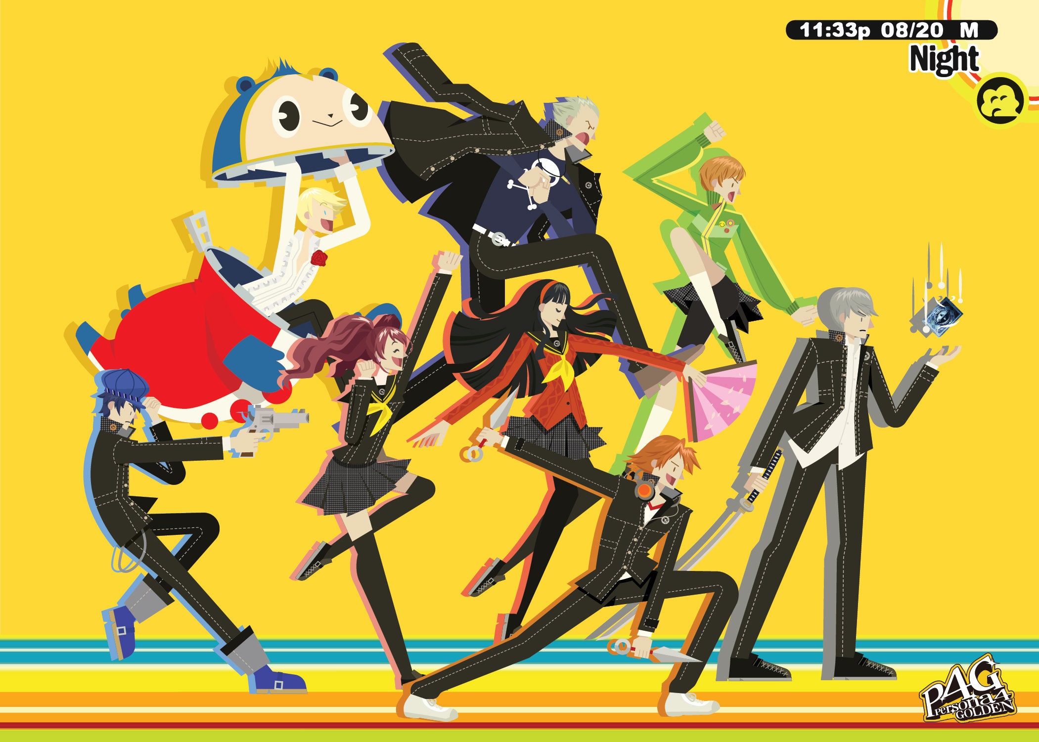 Persona 4 Investigation Team Art Digital Print Poster | Etsy