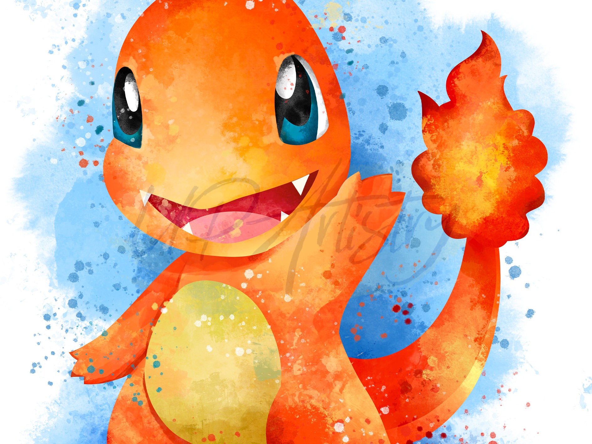 Charmander Pokemon Digital Print Poster - Etsy