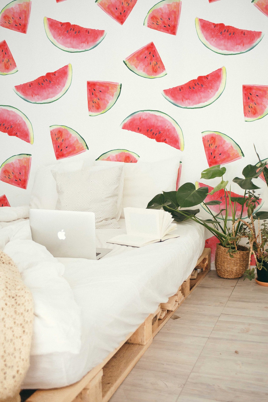 Buy Watermelon Self-adhesive Wallpaper Wall Mural Kids Room Wall Decor ...