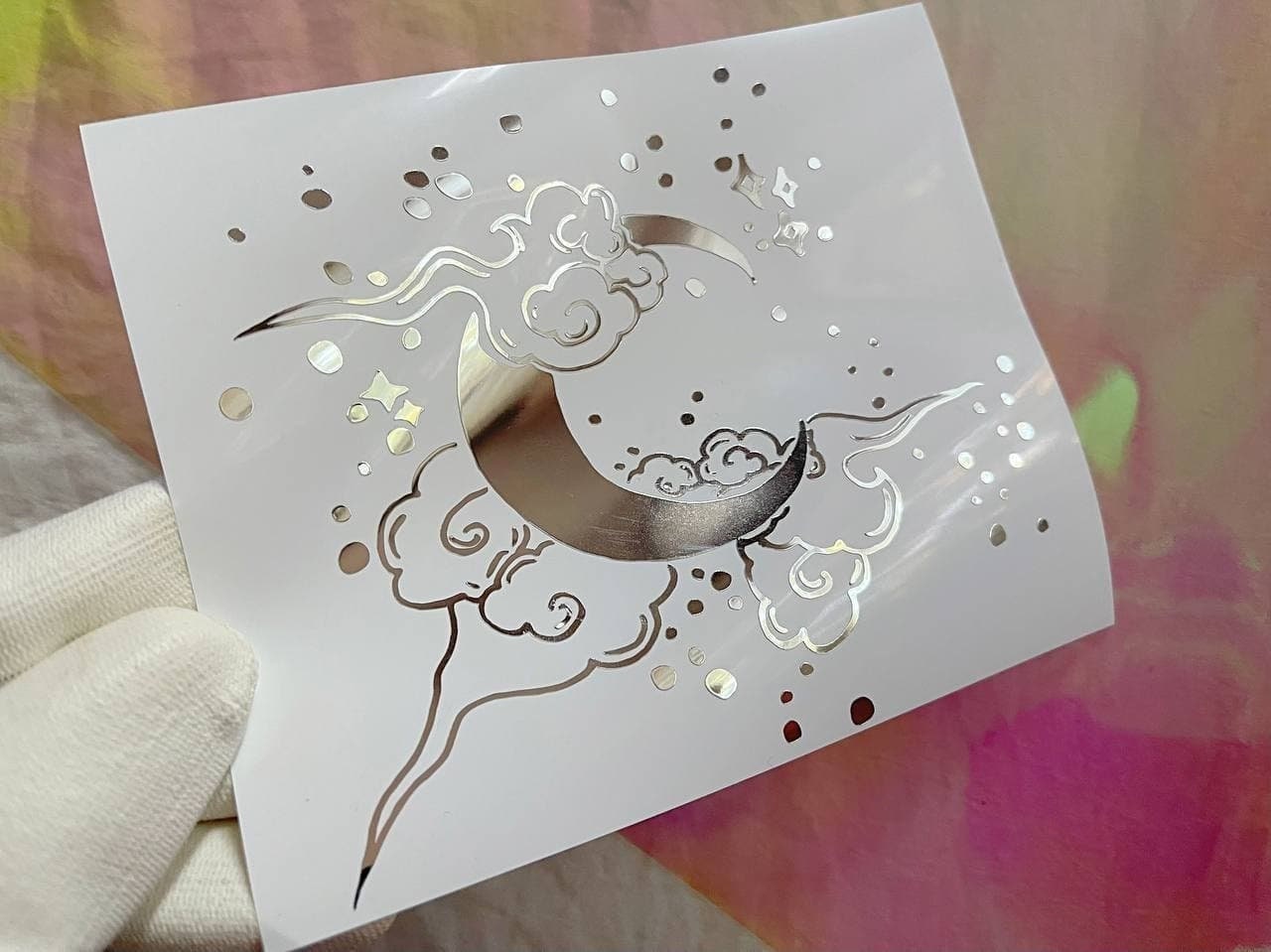 Moon and Stars Cute Vinyl Decal Sticker for Car Laptops | Etsy