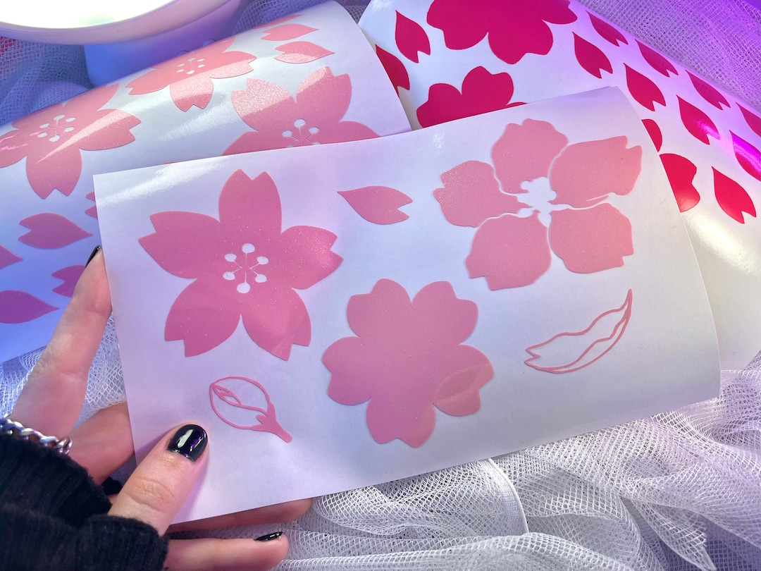 Sakura L Cherry Blossom Car Decal L Holographic L Cherry Blossom ...