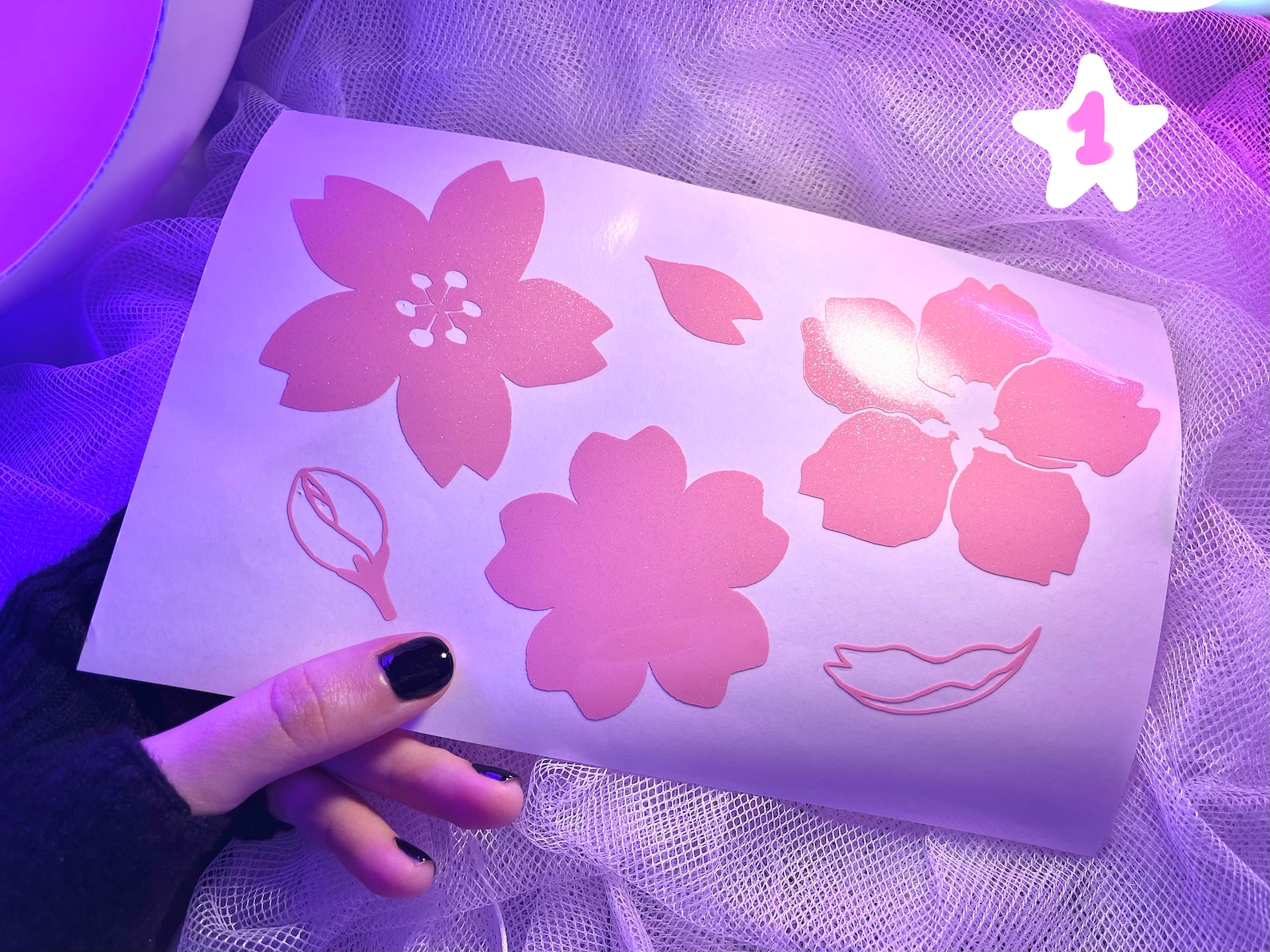 Sakura L Cherry Blossom Car Decal L Holographic L Cherry - Etsy
