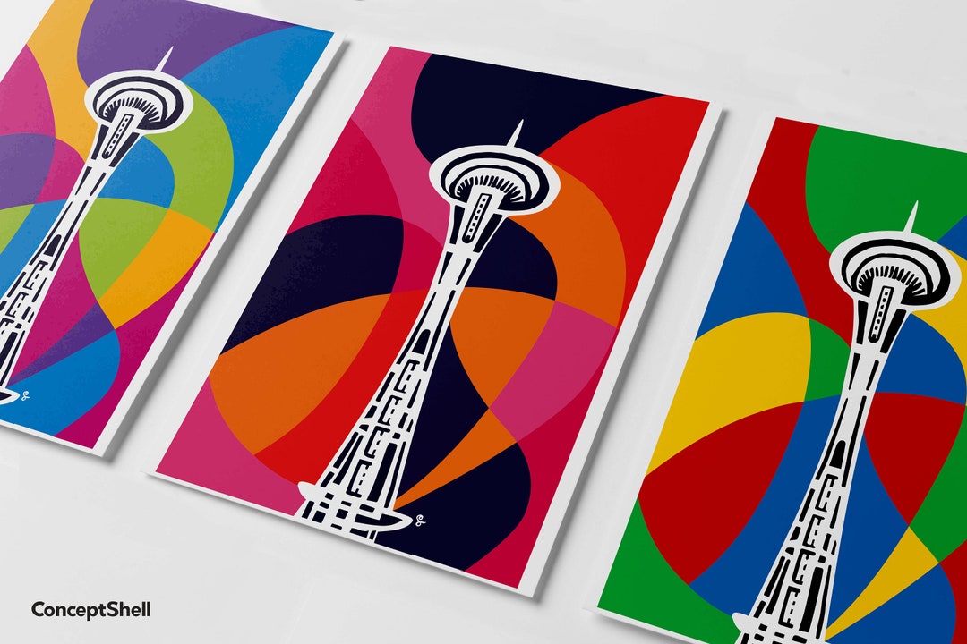 Space Needle Posters/canvas - Etsy