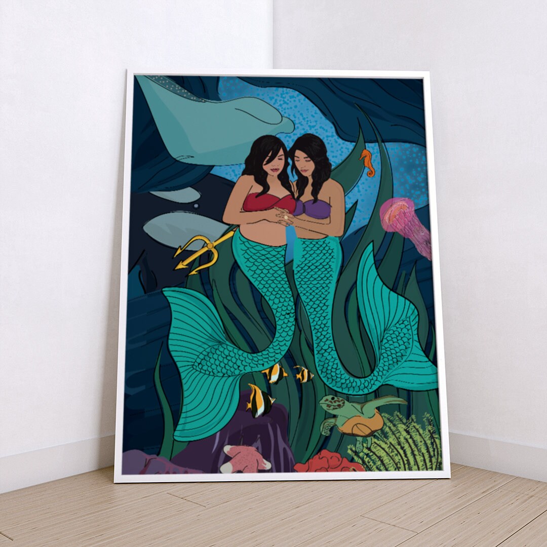 Mermaids Poster - Etsy