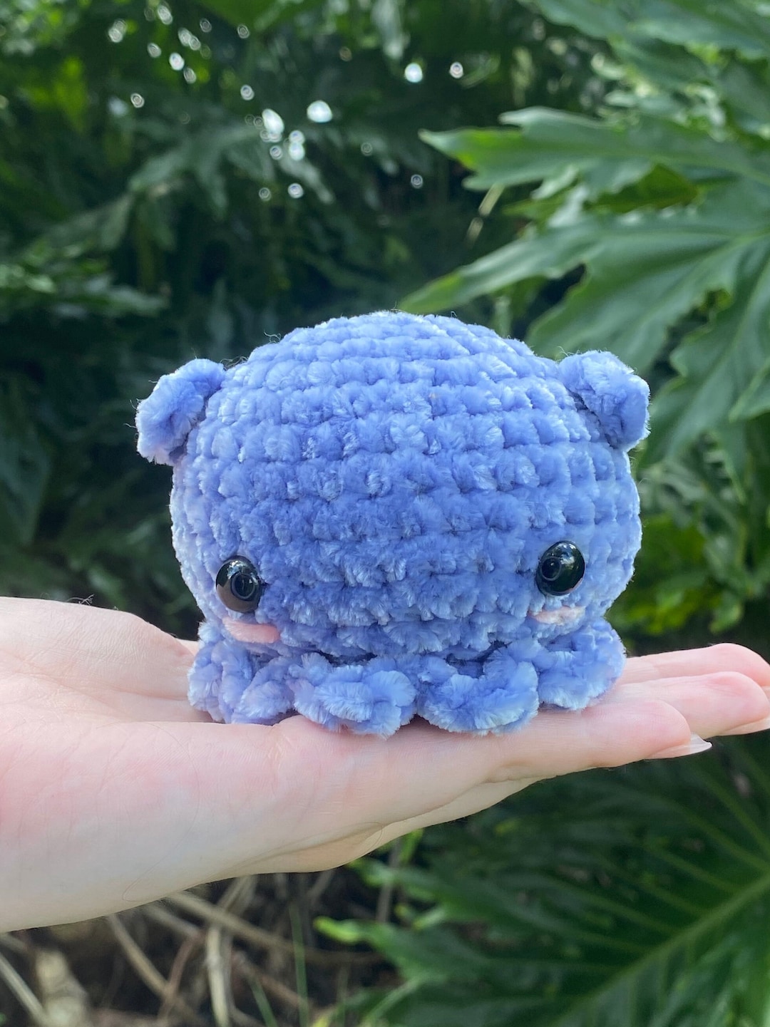 Handmade Crochet Velvet Cuttlefish Plushie Stuffed Animal *available in ...