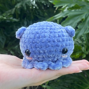 Handmade Crochet Velvet Cuttlefish Plushie Stuffed Animal *available in ...