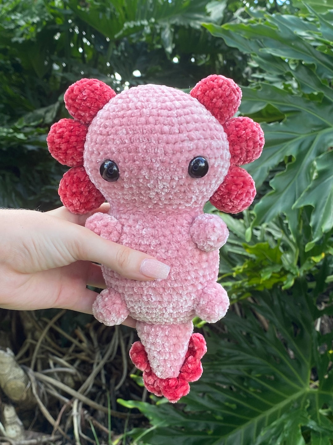 Handmade Cuddly Crochet Axolotl Plushie Stuffed Animal *available in ...