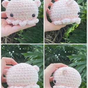 Handmade Crochet Velvet Cuttlefish Plushie Stuffed Animal *available in ...
