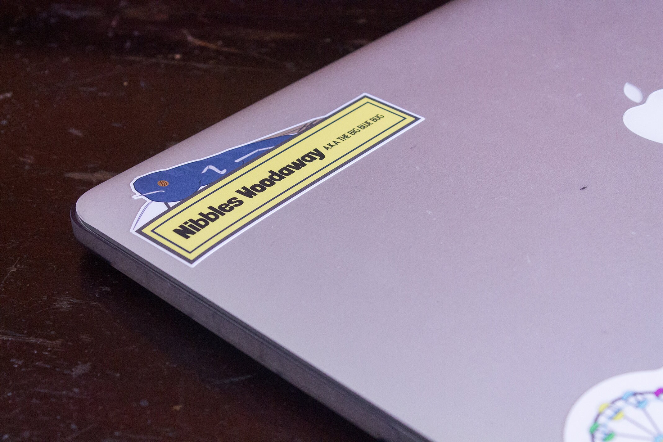 Big Blue Bug Sticker Illustrated Insect Sticker Rhode - Etsy