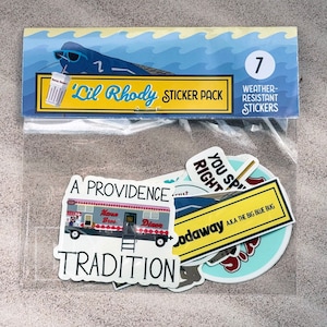 Rhode Island Sticker Pack Cute | Illustrated Sticker State Vinyl ...