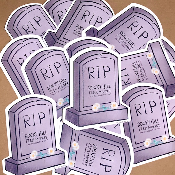 Funny Grave Sticker - Etsy