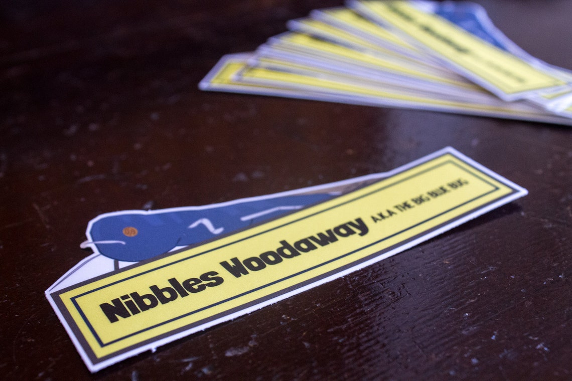 Big Blue Bug Sticker Illustrated Insect Sticker Rhode - Etsy