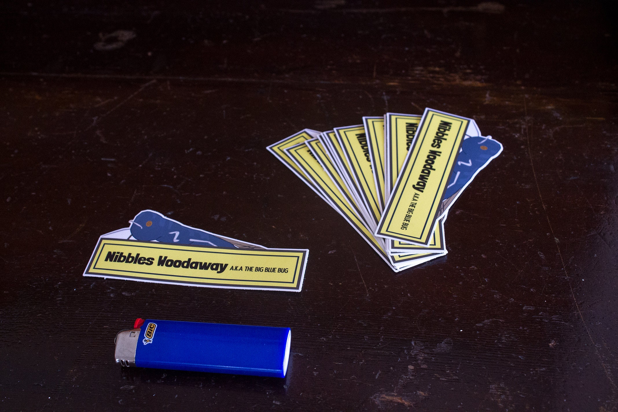 Big Blue Bug Sticker Illustrated Insect Sticker Rhode - Etsy