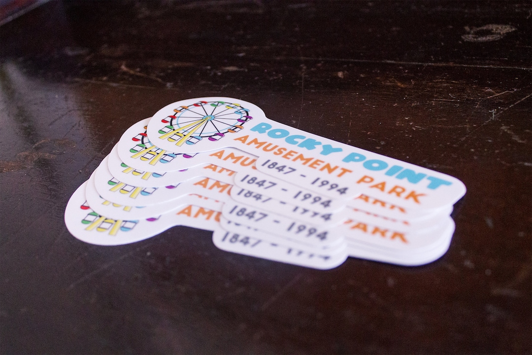 Ferris Wheel Amusement Park Ride Decal | Historical Rocky Point Park ...