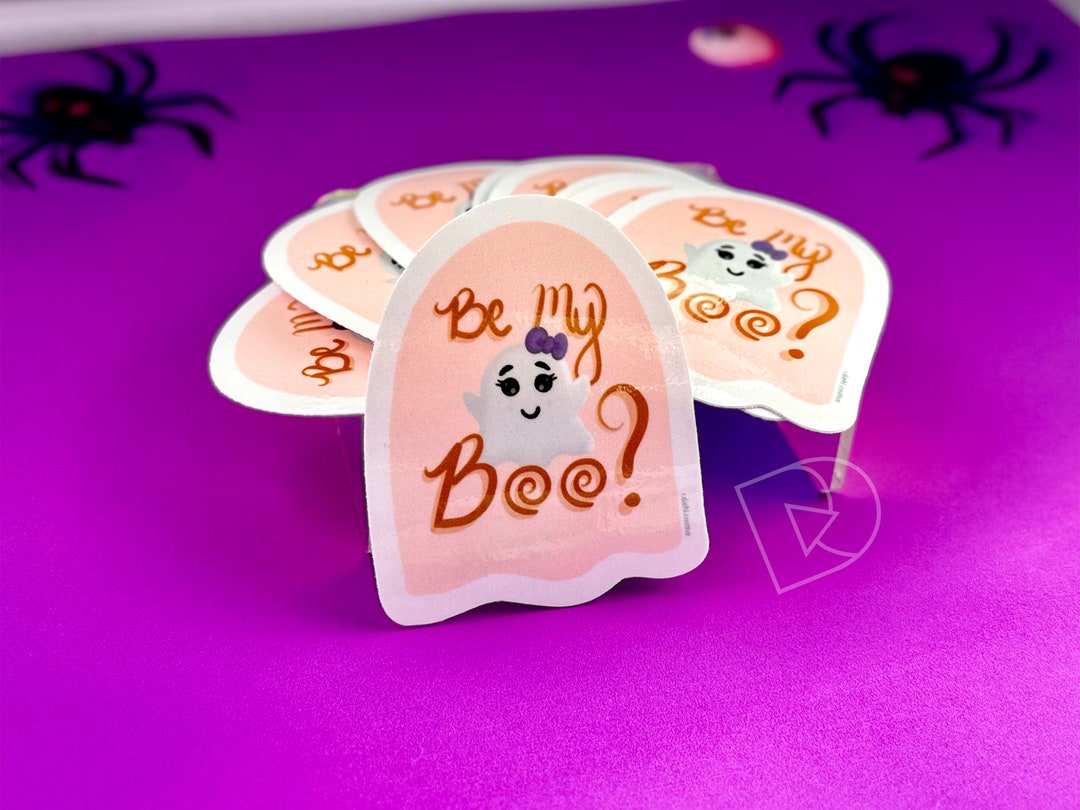 Cute Ghost Halloween Waterproof Sticker | Cute Ghost Boo Journal ...