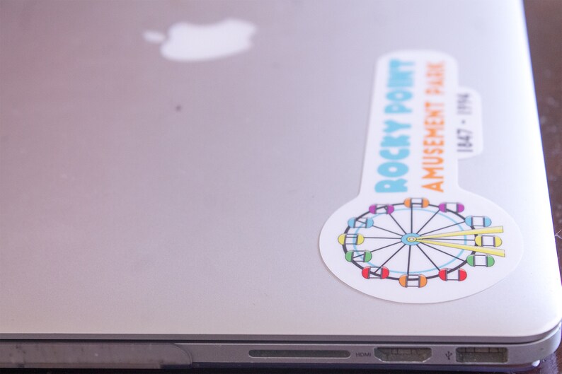 Ferris Wheel Amusement Park Ride Decal | Historical Rocky Point Park ...