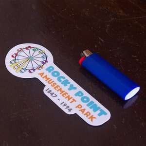 Ferris Wheel Amusement Park Ride Decal | Historical Rocky Point Park ...