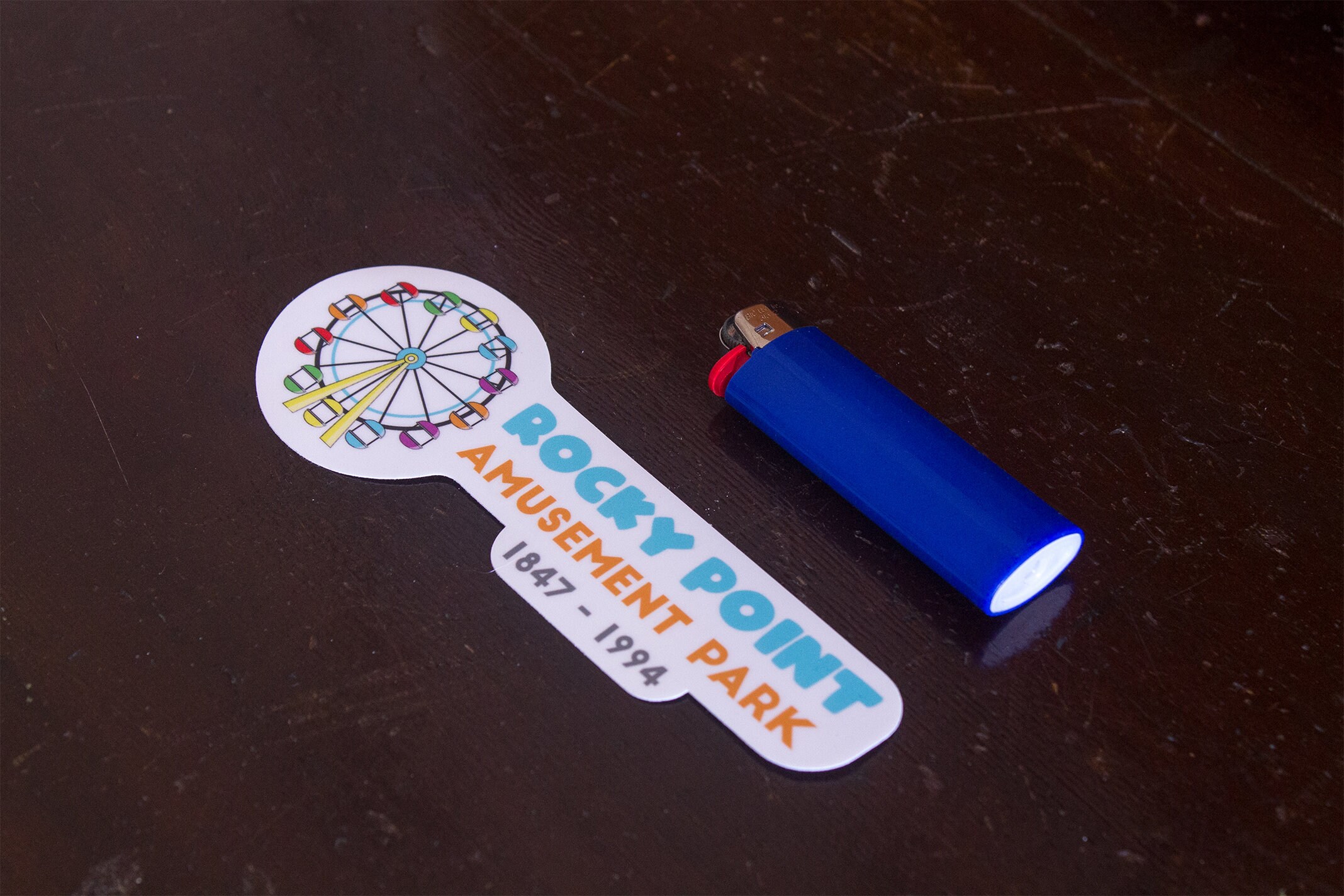 Ferris Wheel Amusement Park Ride Decal | Historical Rocky Point Park ...