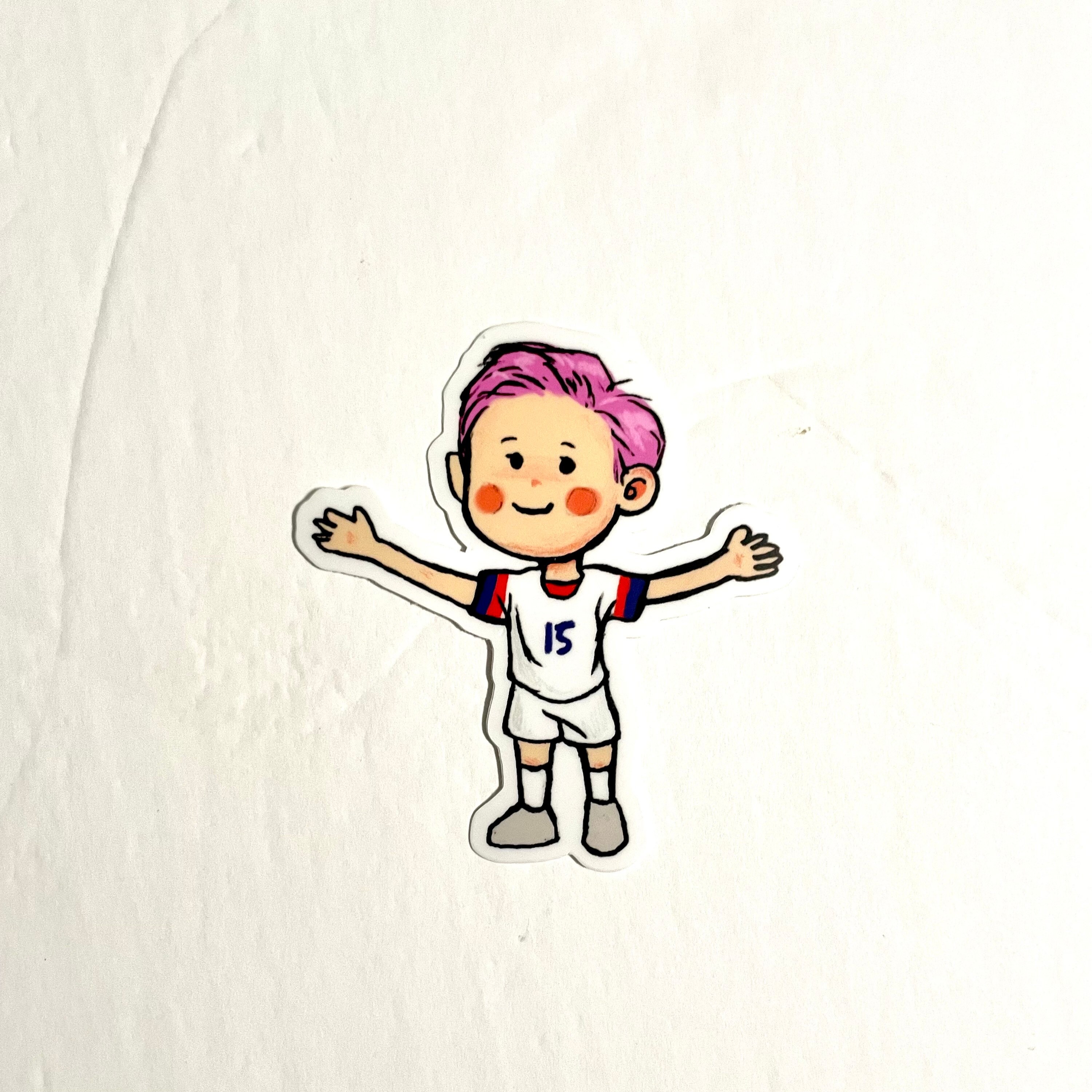 Megan Rapinoe: Cartoon Sticker - Etsy