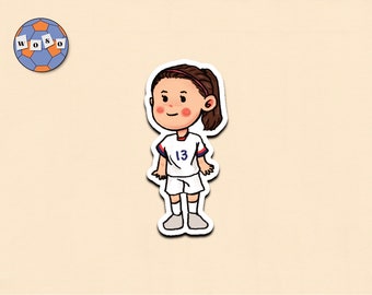 Alex Morgan USWNT Sticker Magnet - Etsy