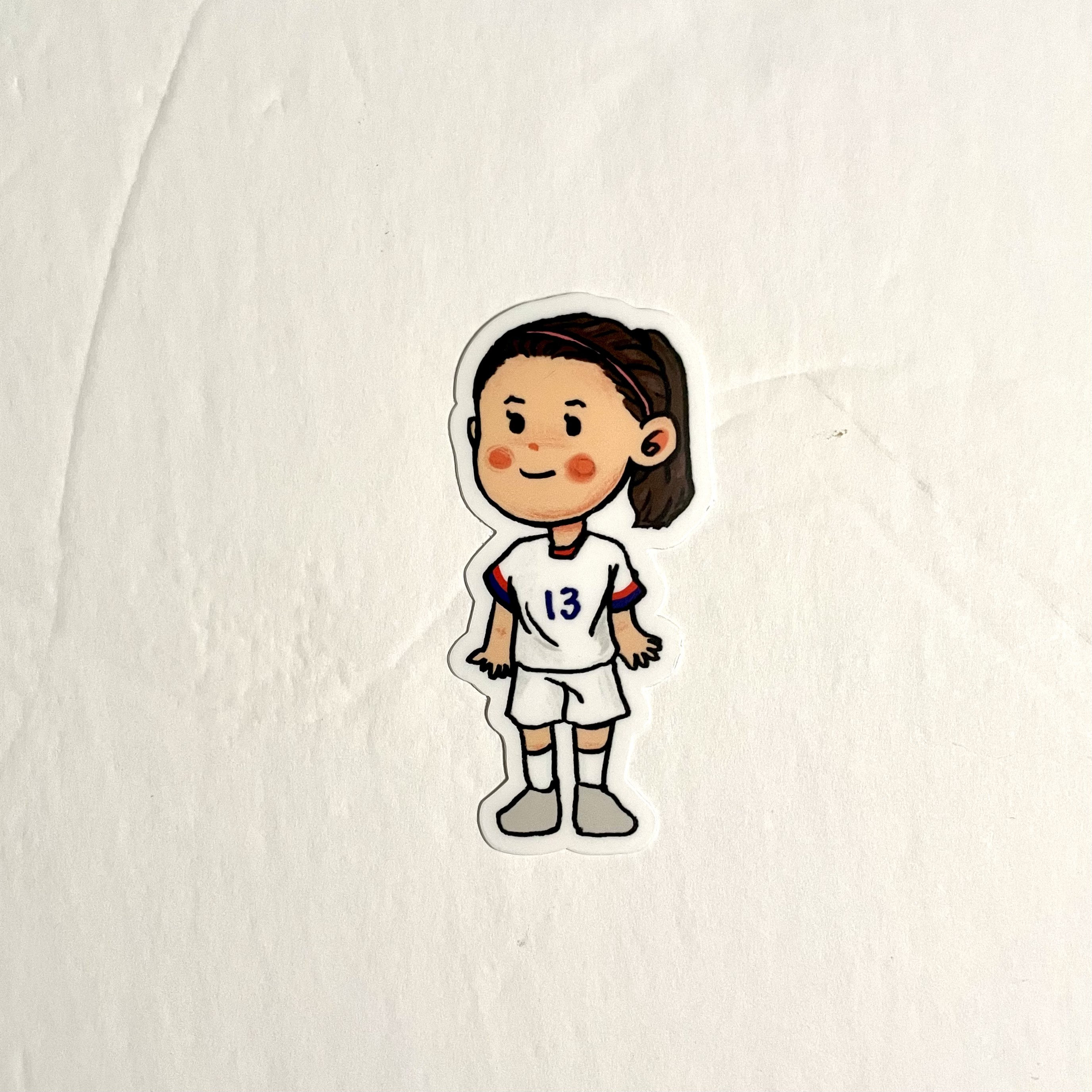 Alex Morgan: Cartoon Sticker - Etsy