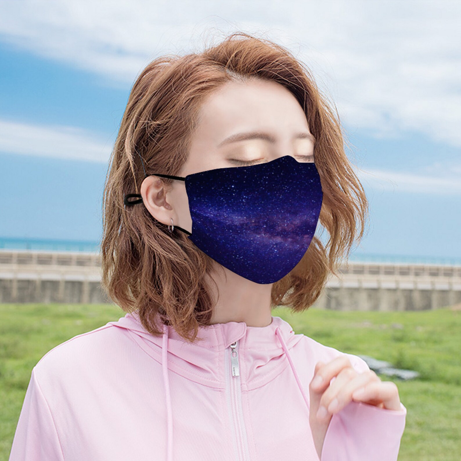 Blue Galaxy Face Masks Dust Mask with Filter Element for | Etsy